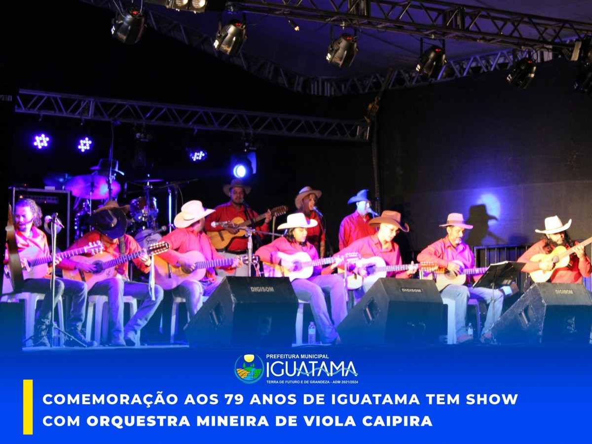 Iguatama Agora - Iguatama comemora seus 79 anos com show da Orquestra ...